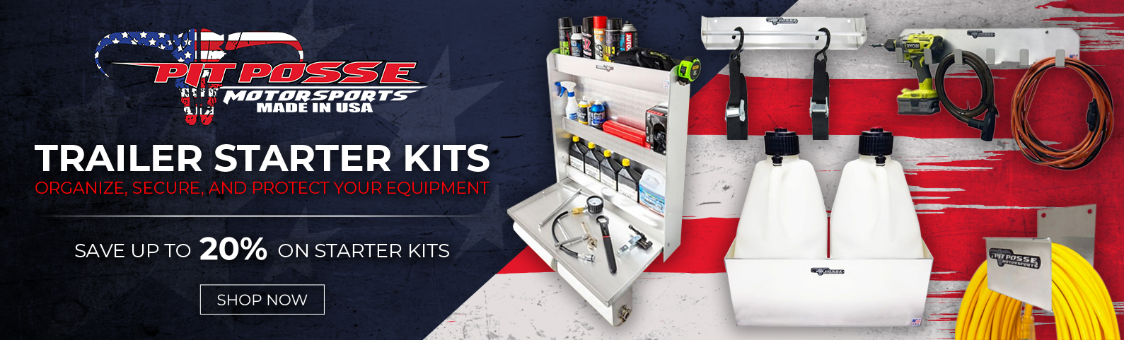 Pit Posse| Aluminum Trailer Cabinets, Organizers, Storage & Accessories